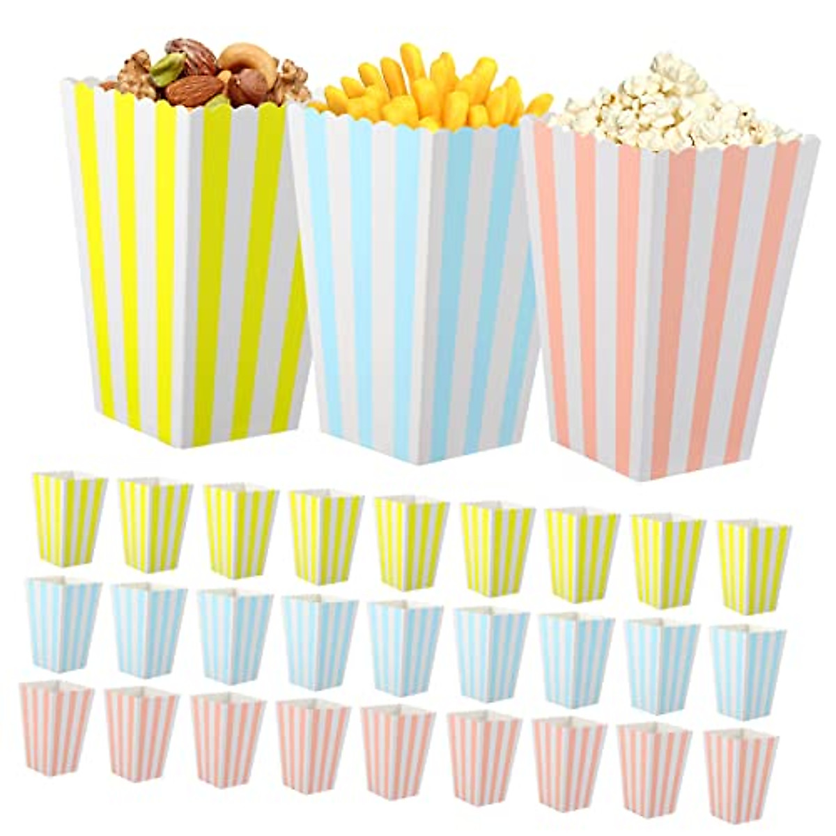 60 Pcs Popcorn Boxes: Perfect for Parties & Movie Nights!