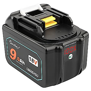 waitley 18V 9.0Ah Replacement Battery Compatible with Makita BL1830 BL1840 BL1850 BL1860 BL1890 Lithium-Ion Battery Tools with LED Indicator