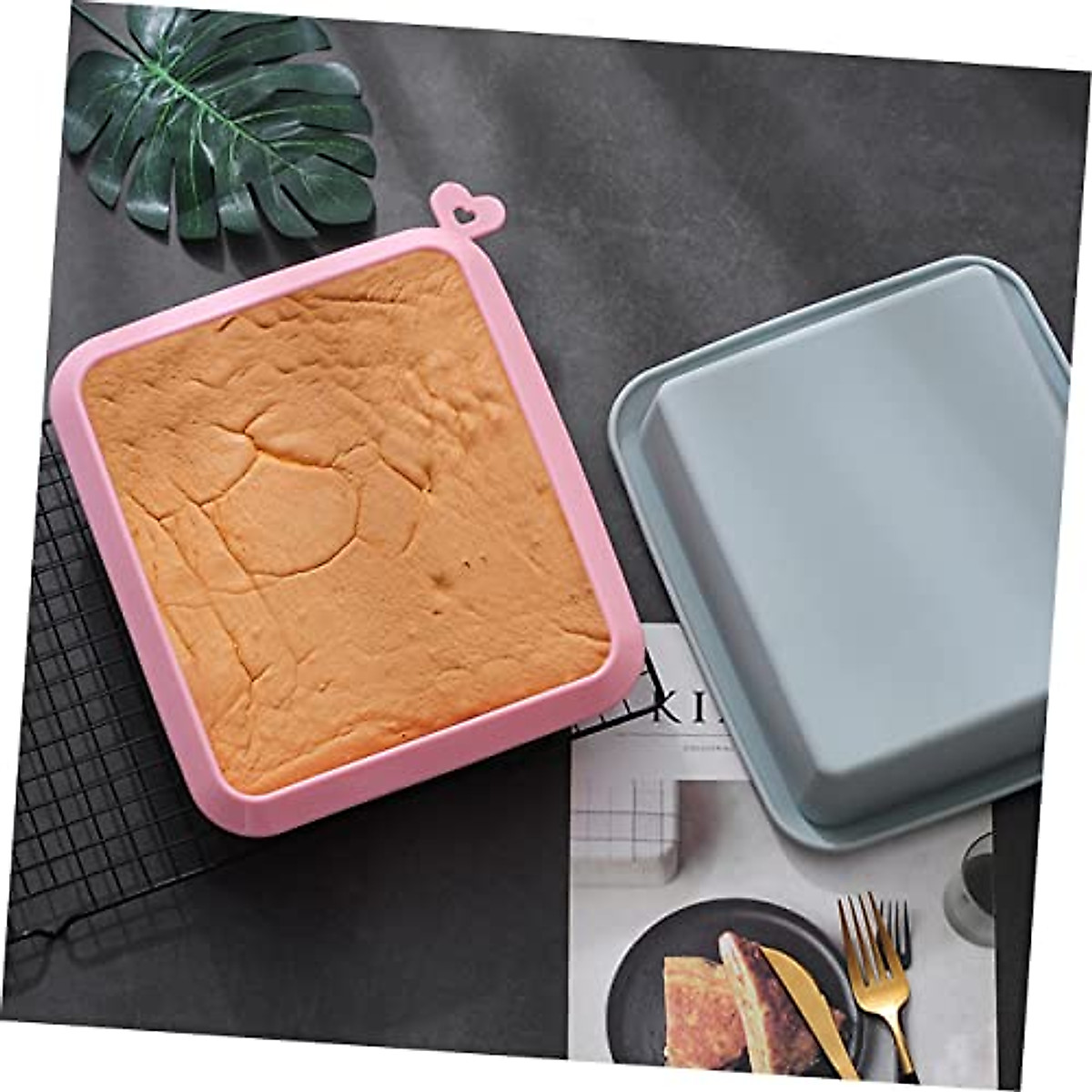 Hemoton 6 Pcs Cake Pan Charlotte Cake Pan Silicone Cookie Mold Clay Oven Cupcake Baking Mold Cheesecake Baking Pan Quick Release Bread Pan Silica Gel Cake Tins Doughnut Mold Baking Molds