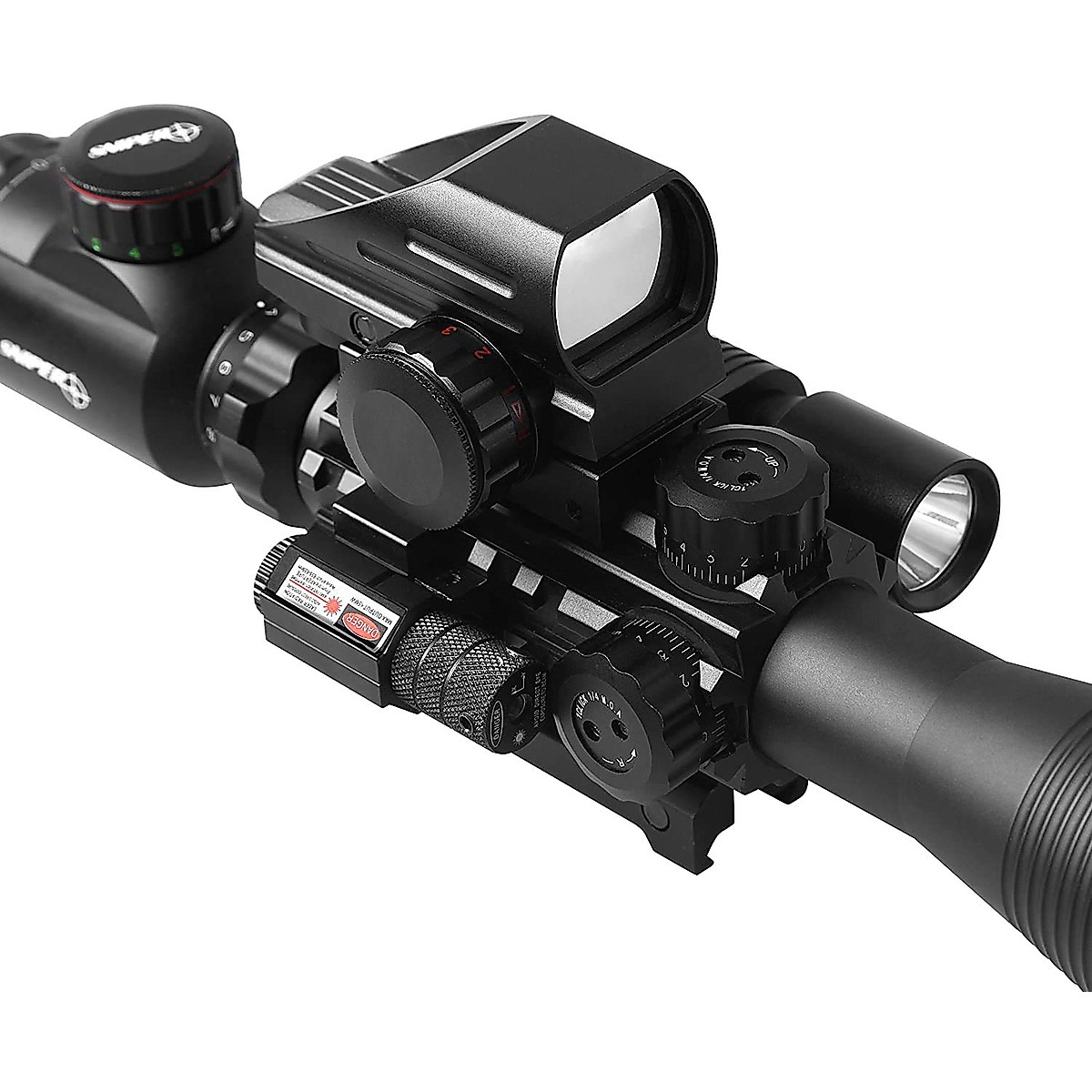 ST 4-16x50 Scope Combo Includes Laser Sight and Holographic Dot Sight