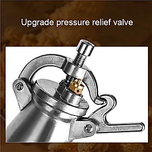 Mini Popcorn Machine, 304 Stainless Steel Mini Popcorn Pot, Chinese Traditional Retro Popcorn Maker, Amplifier Old-Fashioned Hand Popcorn Poppers,400ml