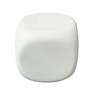 Qidiwin White EVA Foam Dices for Kids Graffiti-Building Blocks,Creative Painting, Party Supplies, 1.96 inchs, 12PCS