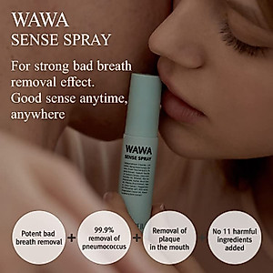 ROROBELL Wawa Sense Spray Oral Care Mouth Freshener Fights Bad Breath ((1/3 Fl Oz (Pack of 1)))