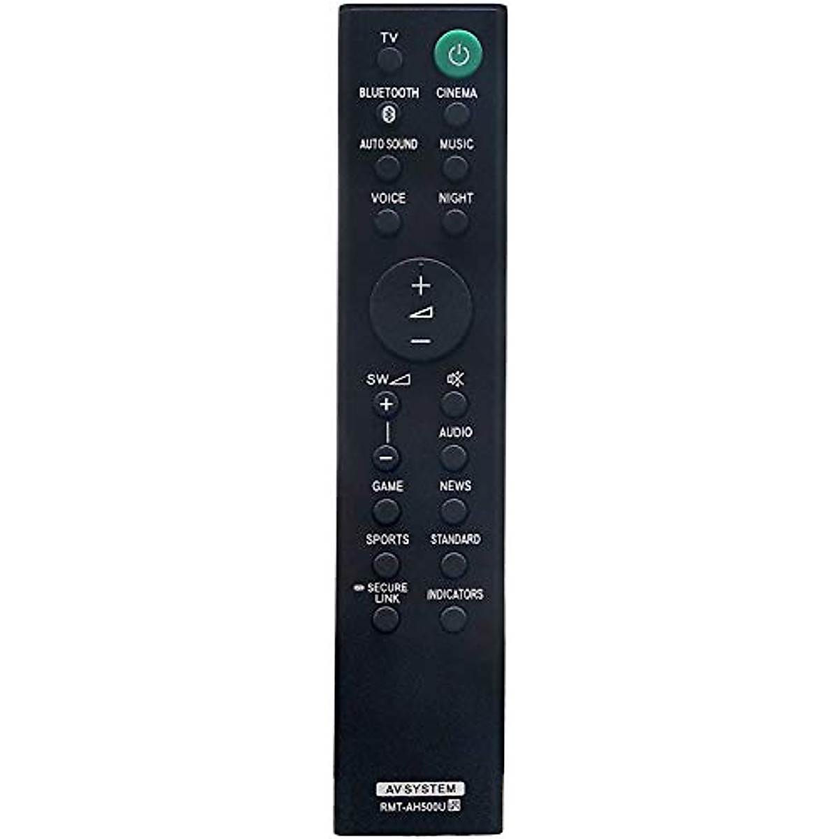 Replacement Remote Control for Sony RMT-AH500U HT-S350 Soundbar