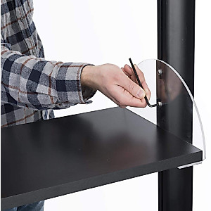 Displays2go Digital Sign Shelving Racks, Plug n-Play, 21.5" Screen, Built-in-Speakers â€“ (DRS21BK)