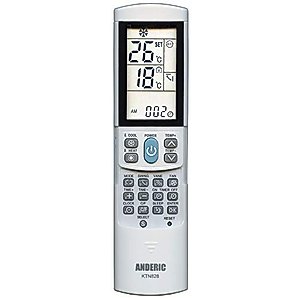 Anderic KTN828 Universal Mini-Split Air Conditioner Remote Control - Works Most Major Brands: Lennox, Samsung, Kenmore, Toshiba, Sanyo, Haier, Mitsubishi, Frigidaire, Hitachi, LG, Panasonic, Sharp