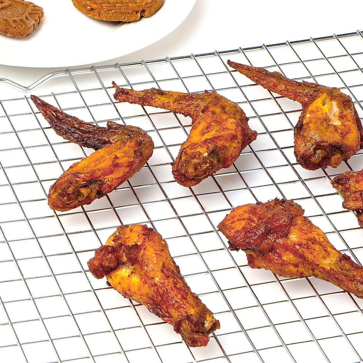 Cooling Rack for Baking 2-Pack, 16x10 Inches Baking Rack, Thick Wire Cookie Rack for Cooking, Roasting, Grilling, Drying, Oven Safe, Fits Half Sheet Pan