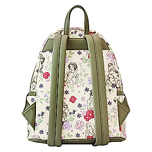 Loungefly Disney Princesses Sketch Floral All Over Print Womens Double Strap Shoulder Bag Purse