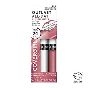 COVERGIRL Outlast All-Day Lip Color Custom Nudes, Medium Cool