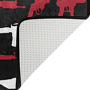Ainans Gun Country USA Flag Area Rug Carpet Non-Slip Floor Mat Doormats for Living Room Bedroom 60 x 39 inches