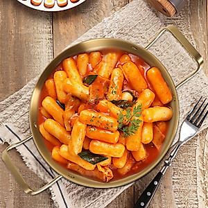 Luxshiny Korean Army Pot Pasta Cooking Pot Steel Noodle Pot Saucepot Boiler Home Cooking Sauce Pan Paella Stove Grill Pan Gold Dinner Plates Cooking Tool Cereal Bowl Vintage Stainless Steel