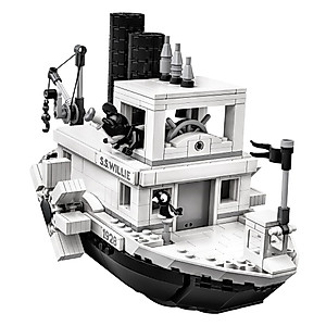 LEGO Ideas 21317 Disney Steamboat Willie Building Kit (751 Pieces)