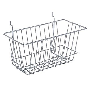 Wire Storage Baskets Grey 12 x 6 x 6