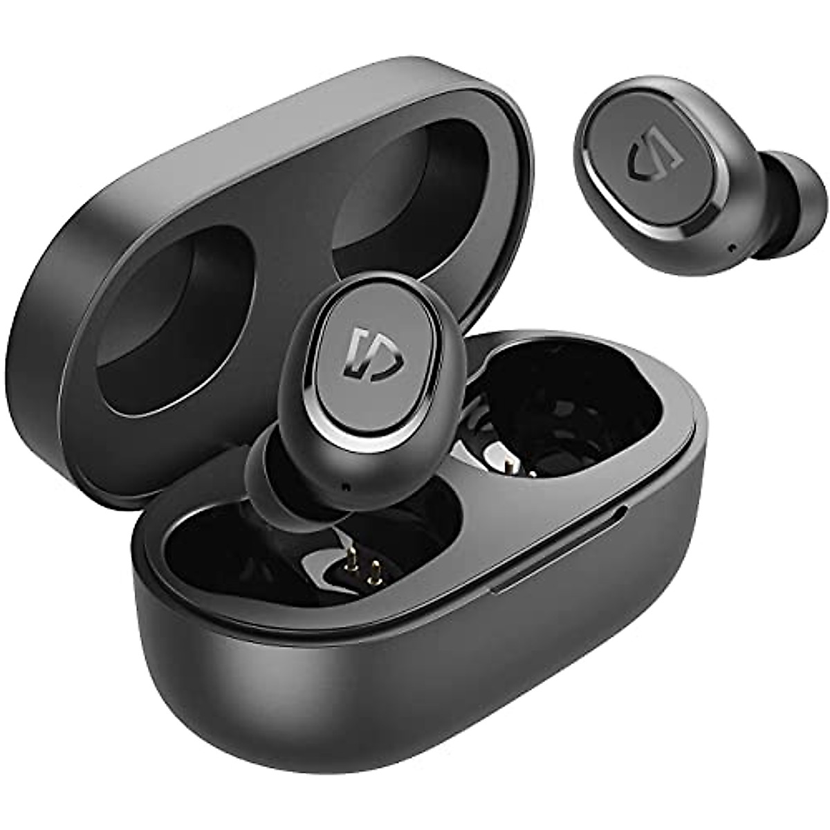 SoundPEATS Wireless Earbuds TrueFree2 Bluetooth 5.0 Headphones in-Ear Stereo TWS Sports Earbuds, IPX7 Waterproof, Customized Ear Fins, USB-C Charge, Monaural/Binaural Calls, 20 Hours Playtime