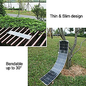 FLP 400W 12V Portable Bendable Solar Panel Battery Charger Kit 2x200Watt 12 Volt Monocrystalline PV Module for Car RV Marine Boat Caravan Off Grid System