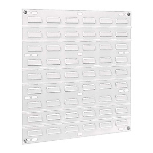 Akro-Mils 30618 Louvered Steel Wall Mount Panel Garage Organizer for Hanging AkroBin Storage Bins, 18-Inch W x 19-Inch H, White, 4 Pack