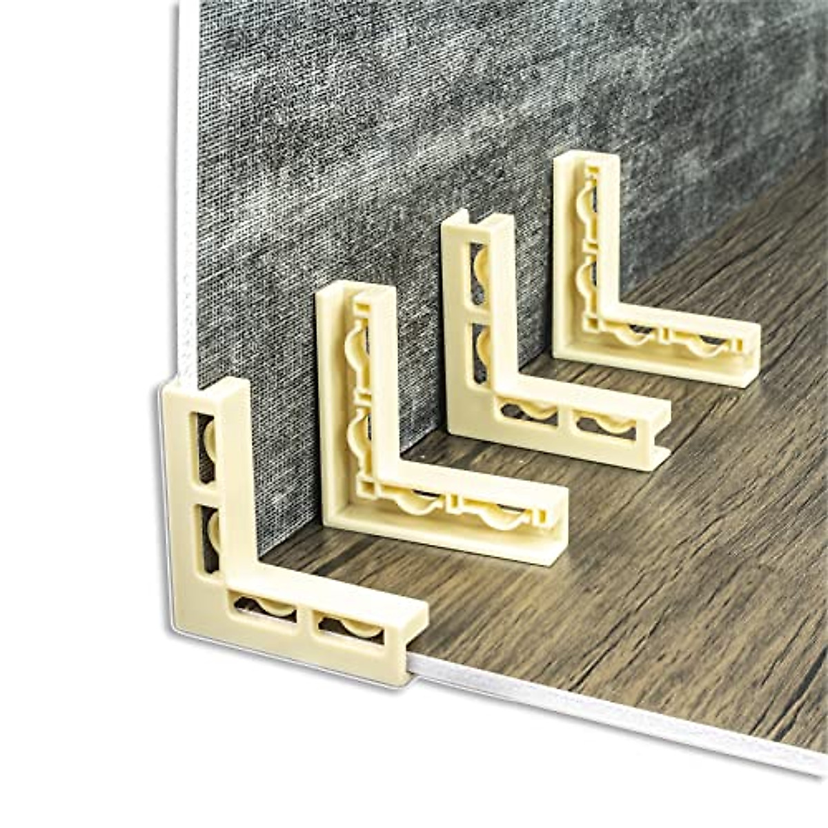 Adjustable Universal Backdrop Board Bracket Vertical L Shape Background Holder Stand for Photograph Studio (4 Pack)