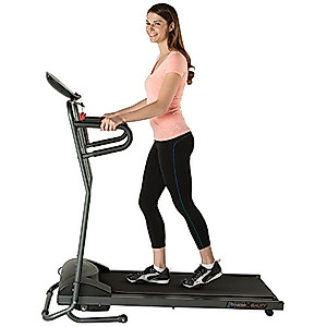 Fitness Reality Tre5000 Compact Folding Electric Treadmill with Heart Pulse