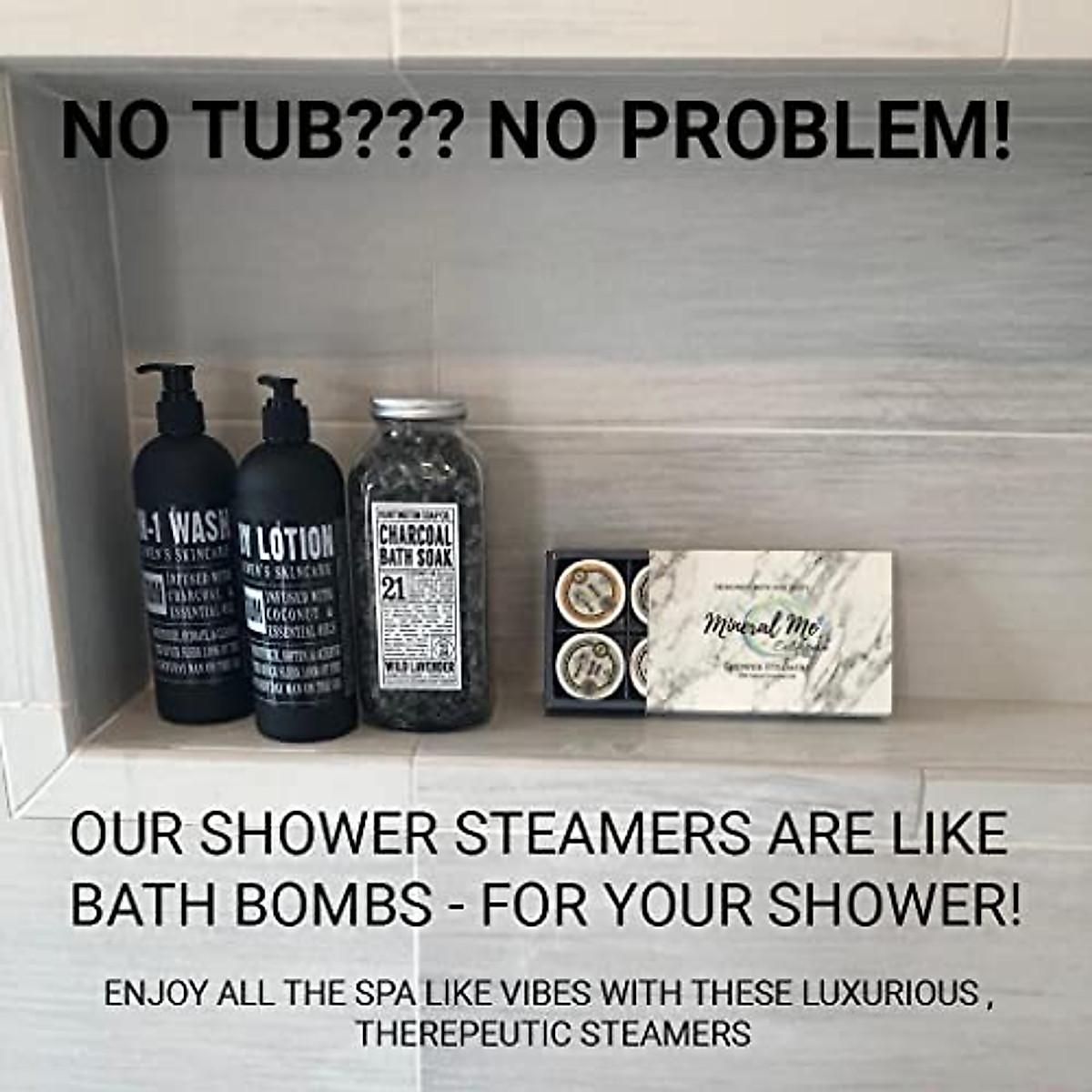 Shower Bombs Aromatherapy - Shower Steamers with Organic Essential Oils for Vaporizing Steam Spa, Relaxation and Stress Relief. Vapor Shower Tablets, Shower Melts - Self Care Gifts for Women and Men