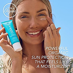 COOLA Organic Face Sunscreen SPF 50 Sunblock Lotion, Dermatologist Tested Skin Care for Daily Protection, Vegan and Gluten Free, Fragrance Free, 1.7 Fl Oz.