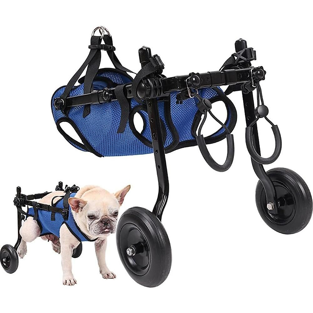 Adjustable Dog Wheel-Chair for Back Legs,Pet Walk Tools,Pet Mobility Aids with Wheels,Dog Leg Brace and Hip Support, Suitable for Back Legs,Dog Assisted Walking Device