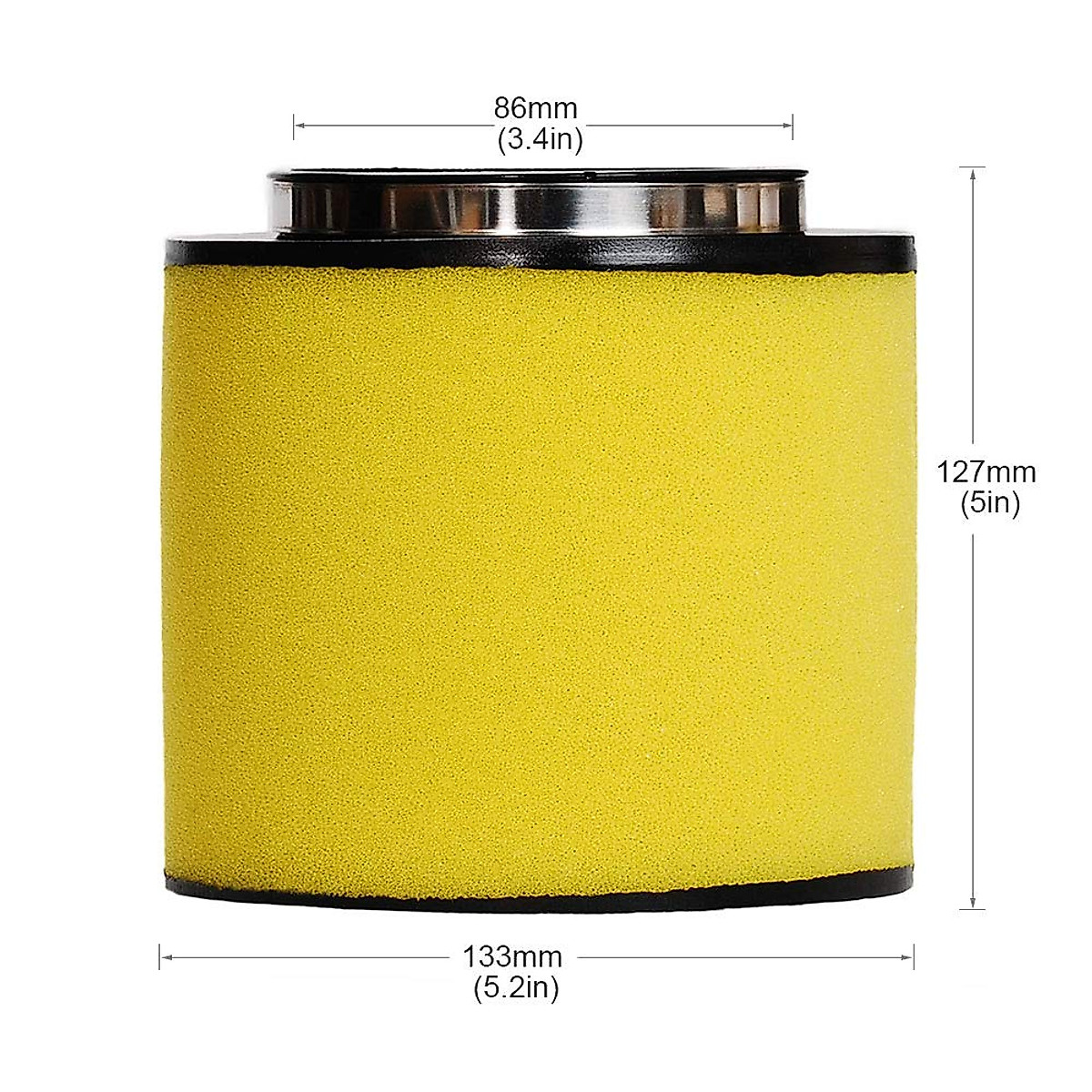 HIFROM ATV Air Filter Element Cleaner Replacement for Honda TRX400EX TRX400X TRX420FA1 TRX420FA2 TRX420FE TRX420FM TRX420TM TRX420TE TRX500FM TRX500FE TRX500FM Replace 17254-HN1-000 (Pack of 1)