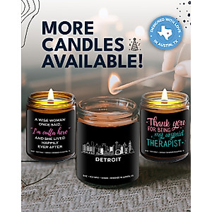 Detroit Candle, Detroit Skyline Gifts, City of Detroit Gifts for Men and Women, Detroit Gift Ideas, Moving Away & Home Sick Gift, Souvenirs, Birthday, Christmas, Gift-Ready