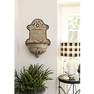 Creative Co-Op Reproduction of Vintage Iron Wall Water Fountain