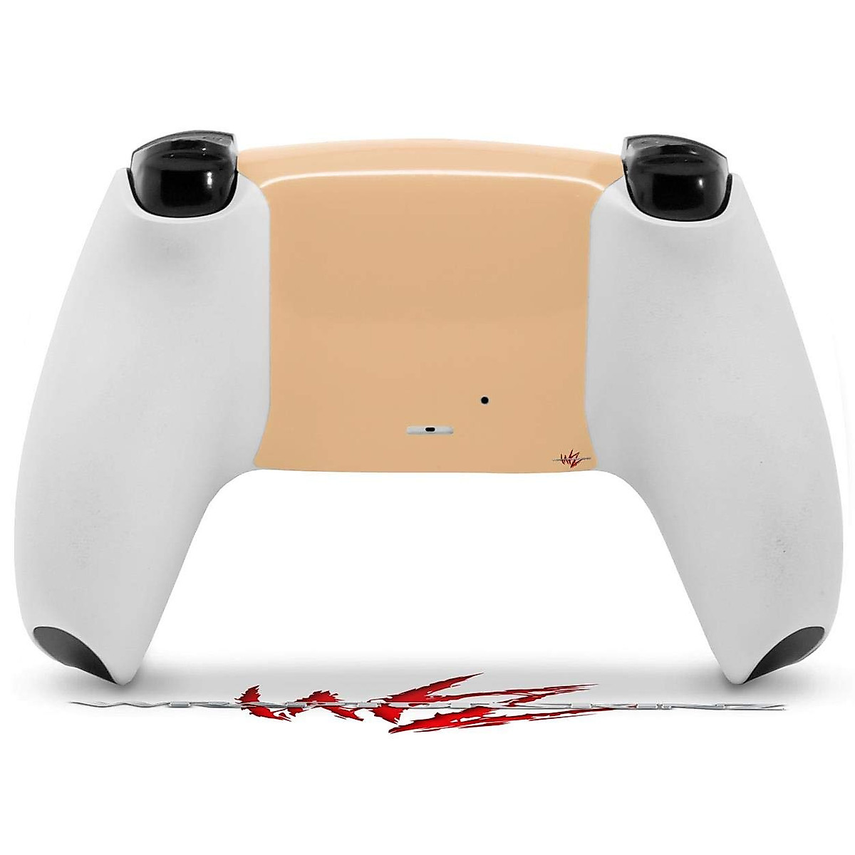 WraptorSkinz Skin Wrap compatible with Sony PS5 DualSense Controller Solids Collection Peach (CONTROLLER NOT INCLUDED)