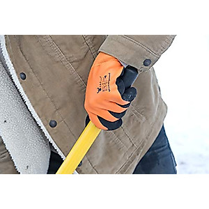 G & F Products 100% Waterproof Winter Gloves for outdoor cold weather Double Coated Windproof HPT Plam and Fingers Acrylic Terry inner keep hands warm at -58F X-Large, 1628XL , Orange