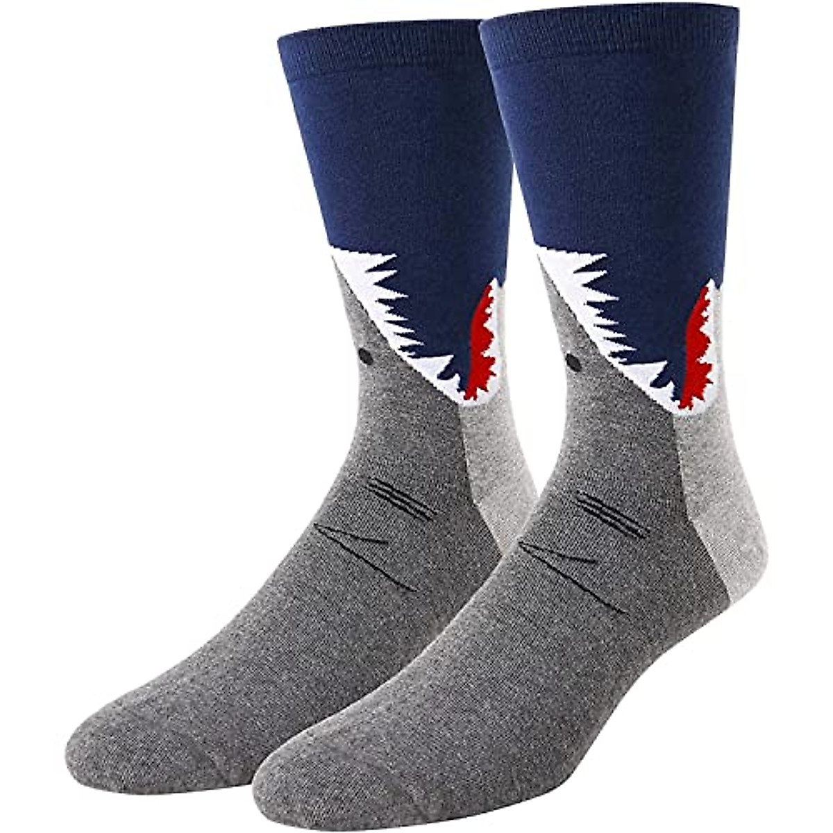 Zmart Crazy Silly Shark Gifts Men Shark Socks, Novelty Crazy Shark Gifts For Shark Lovers Shark Themed Gifts