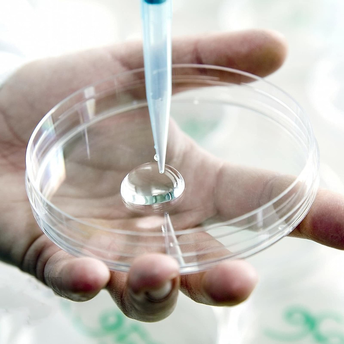 40Pack Plastic Petri Dishes Set, 4 Inch Culture Dish Plates with Lids, Clear Culture Plates with 100Pcs 3ml Transfer Pipe for School Studies, Science Projects, Art Projects