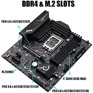 MAXSUN Terminator B660 LGA 1700(Intel 12th Gen) mATX Motherboard (PCIe 4.0, DDR4,3xM.2 Slots, 2.5Gb LAN, DP, 2 x HDMI, VGA, Rear USB 3.2 Gen 1, Front USB 3.2 Gen 2 Type-C)