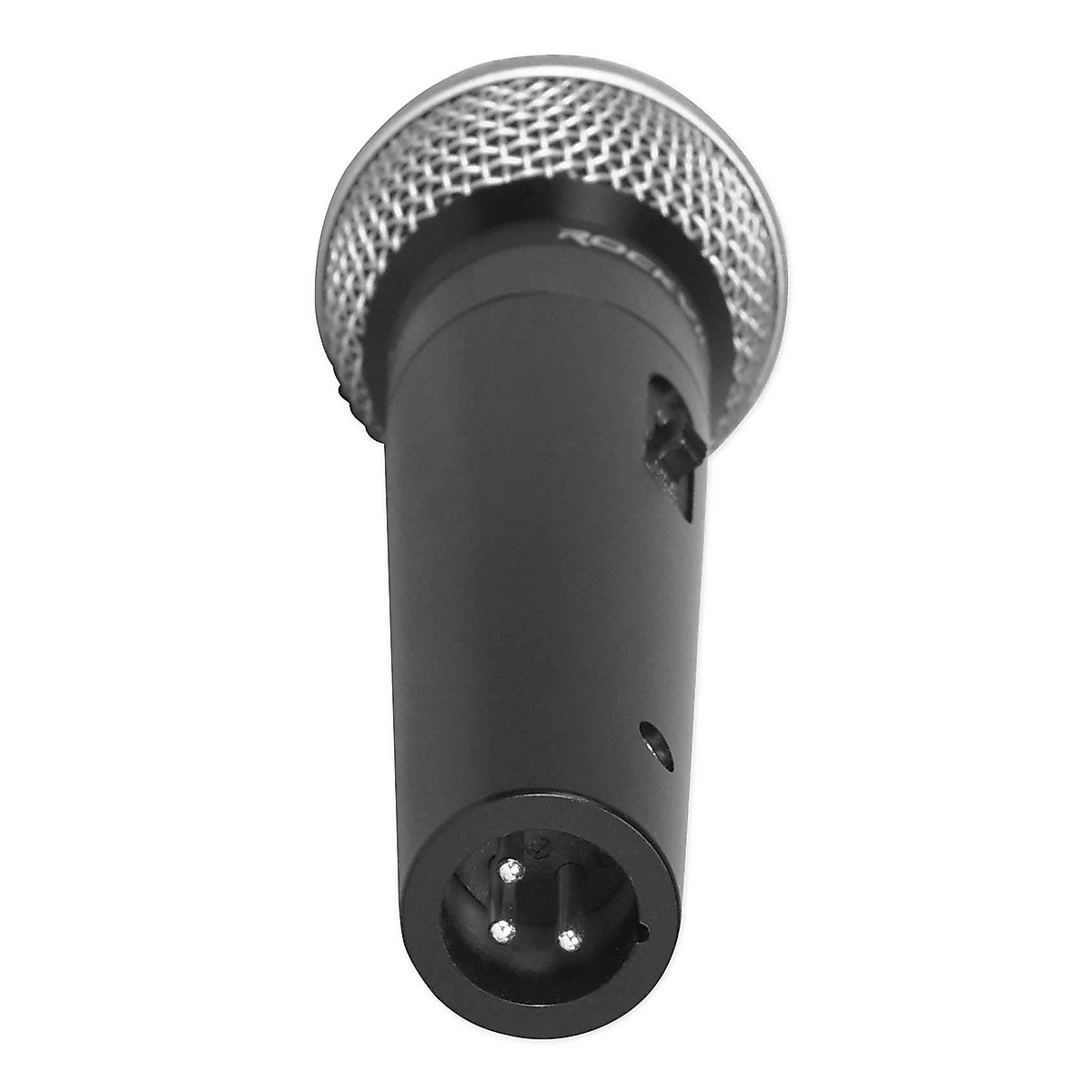 Rockville RMC-3PK 3 Pack Metal Wired Vocal/Instrument/DJ Microphones+Metal Case, Black