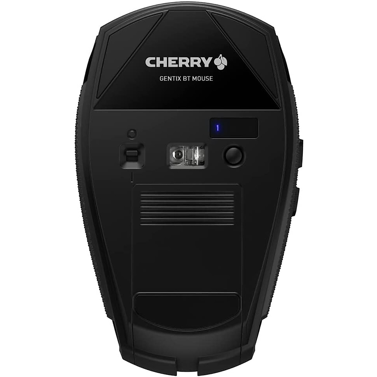 Cherry GENTIX BT Wireless Bluetooth Mouse, Multi-Device Function for up to 3 Devices, Switchable Resolution (1K/2K DPI), 7 Buttons and Scroll Wheel, Battery Operated (Black)