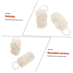 2pcs Plush Pulling Tail Ring Doll Making Built in Plush Plastic DIY Supplies Shake Drawstring Single Head Plastic