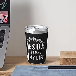 12oz Tumbler Jesus Christian Faith Cross Stainless Steel Cup With Straw And Lid Spill Proof Bulk Double Wall Vacuum Reusable Water Tumblers For Cold Hot Drink