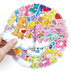 Cartoon Cute Bears Stickers Vinyl/PVC Waterproof Decals for Water Bottle, Hydroflask, Guitar, Luggage, Phone, Case, Laptop, Skateboard, Gift for Kids, Teens, Boys and Girls (Bear)