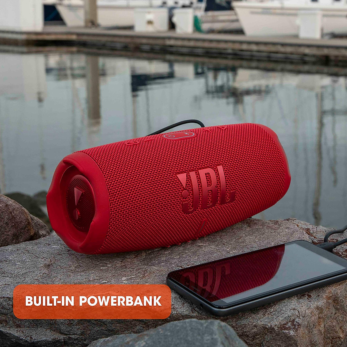 JBL CHARGE 5 - Portable Bluetooth Speaker with IP67 Waterproof and USB Charge out - Squad