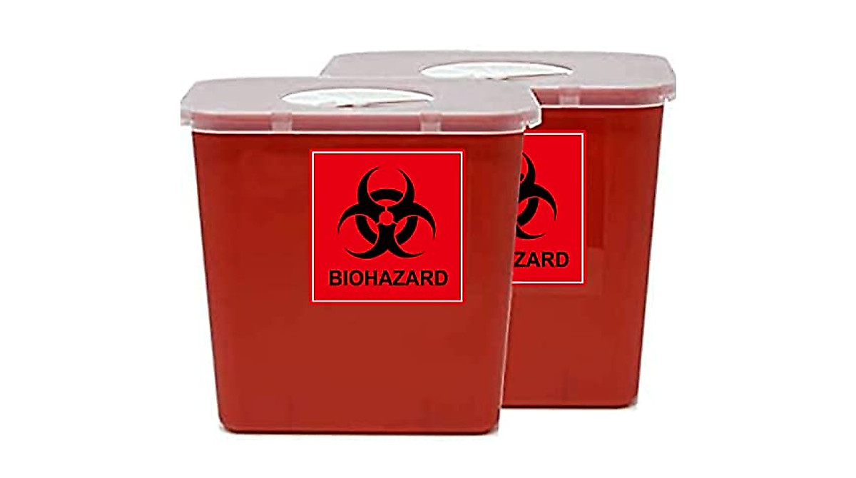 Biohazard Warning Stickers – 12 Waterproof Labels for Labs & Hospitals