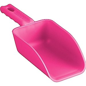 Vikan Remco 63001 Color-Coded Plastic Hand Scoop - BPA-Free Food-Safe Kitchen Utensils, Restaurant and Food Service Supplies, 16 oz, Pink