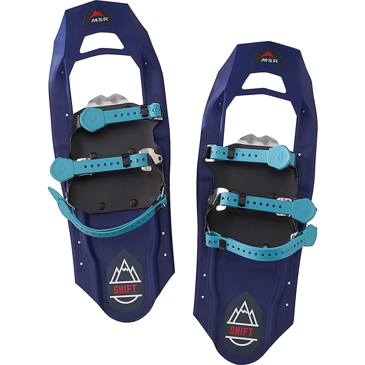 MSR Shift Youth Snowshoes for Teens and Young Adults (Pair), Tron Blue, 19"