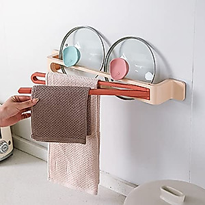 90° Rotating Towel Bar Hand Towel Holder Wall Mounted Storage Shelf Towel Ladder for Bathroom Kitchen Waterproof Towel Bar Holder Rack Adhesive Bathroom Replacement Bath Shelf Small Wall