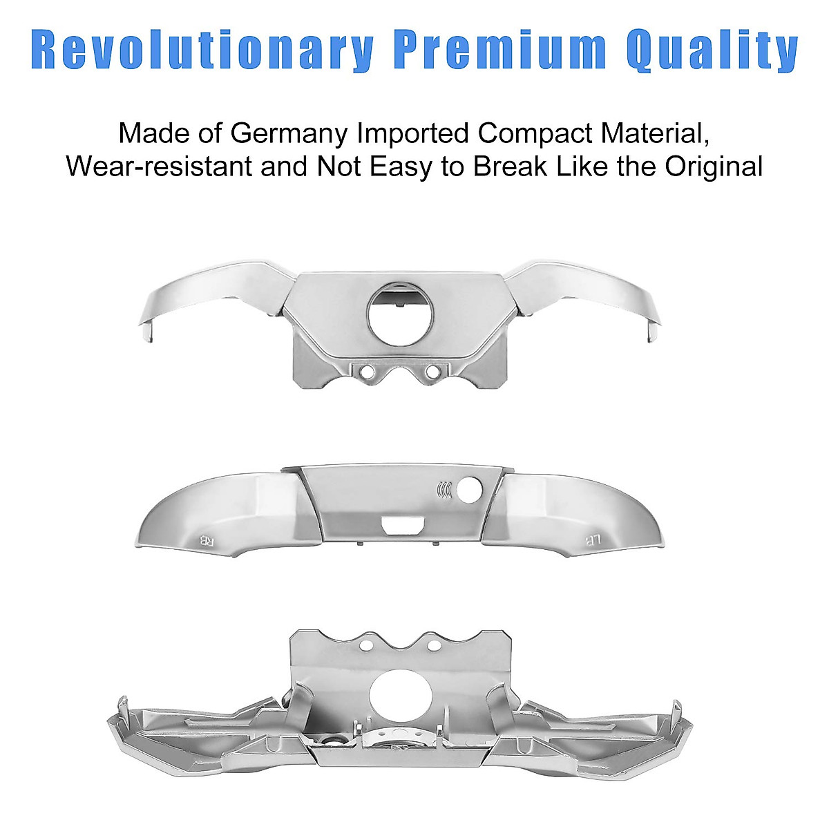 Sthetix 2019 Upgraded LB RB Bumpers Replacement Triggers Button Parts - Revolutionary Multilayer Plating Workmanship + T6 T8 Screwdriver Repair Kit Compatible with Xbox One Elite Controller