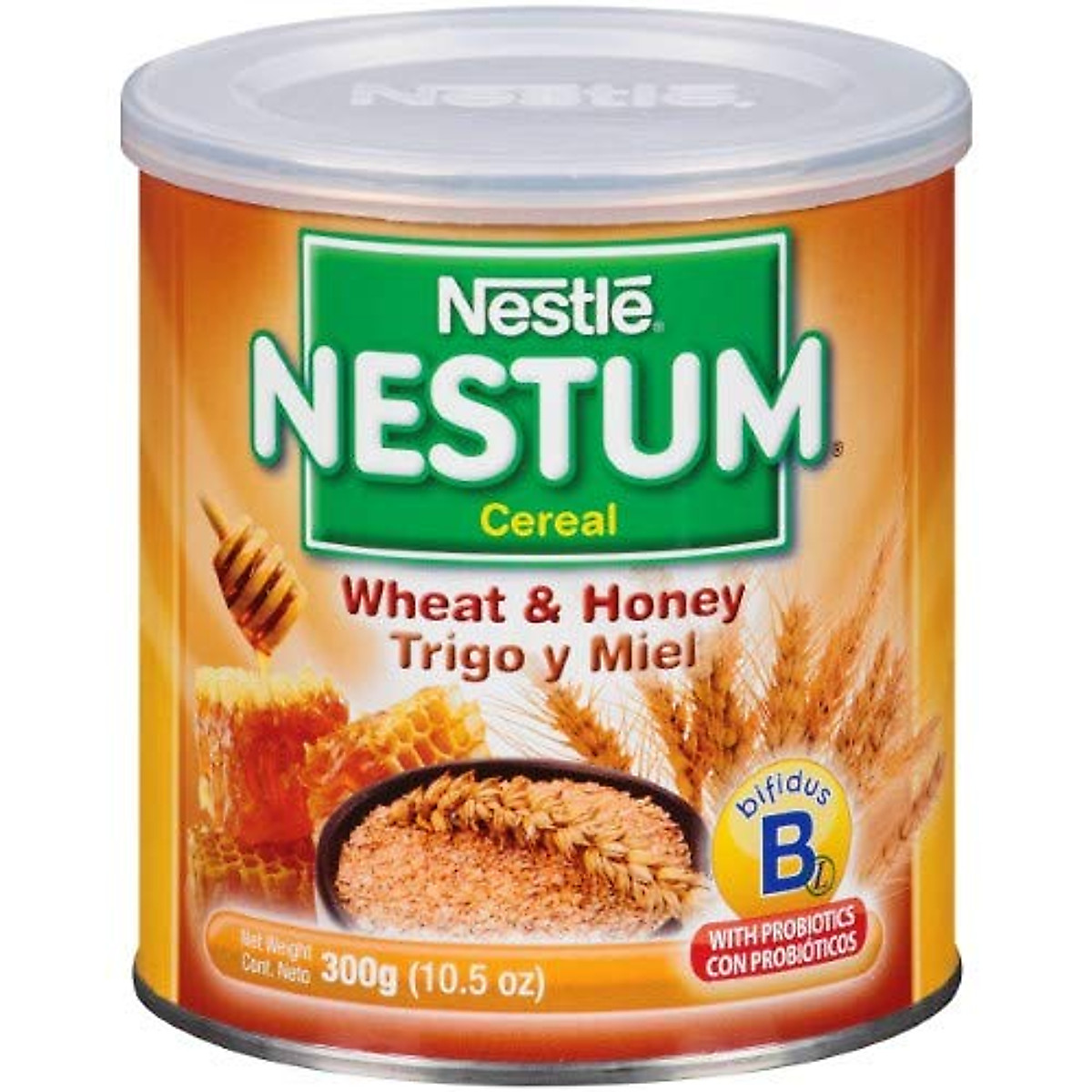 Nestle Nestum Infant Cereal, Wheat & Honey, Made for 12 Months & Up, 10.6 Ounce Canister (Pack of 8)