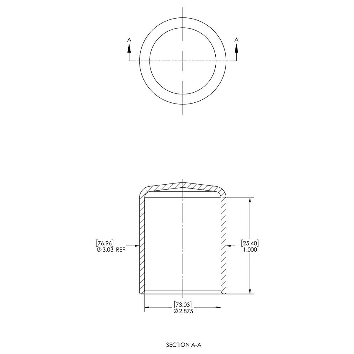 Caplugs VC2875-16 VC Series – Round Vinyl Cap, 10 Pack, Black Plastic, 2.875" W x 1.000" L Protective Closures, Thread Protectors, Dust and Moisture Seals, Masking, Plating, Color Coding (99391997)
