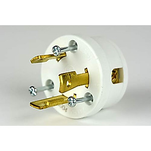 TEMCo Industrial NEMA Replacement Plug UL Listed L6-30 Male, Female, Pair for Generator, RV, Camper, Welder