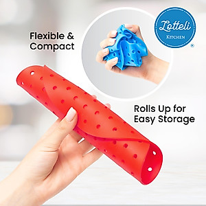 Reusable Air Fryer Liners 4 Pack for Dual Basket Fryers - Rectangle Silicone Airfryer Liners - 5.25 x 8” for Basket - Easy to Clean Air Fryer Accessories - Non-Stick Parchment Paper Replacement