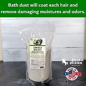 Chinchilla Bath Dust, 2.5 lb. Bag, All Natural Dusting Powder for Cleaning Degus, Hamsters, & Gerbils, Pure Cleansing Pumice Sand by Billy Buckskin Co.