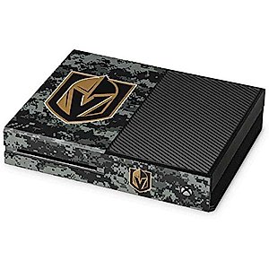 Skinit Decal Gaming Skin Compatible with Xbox One Console - Officially Licensed NHL Vegas Golden Knights Camo Design